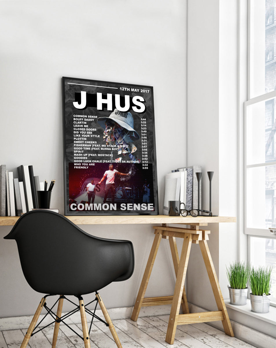 J Hus Poster | Common Sense – Postered