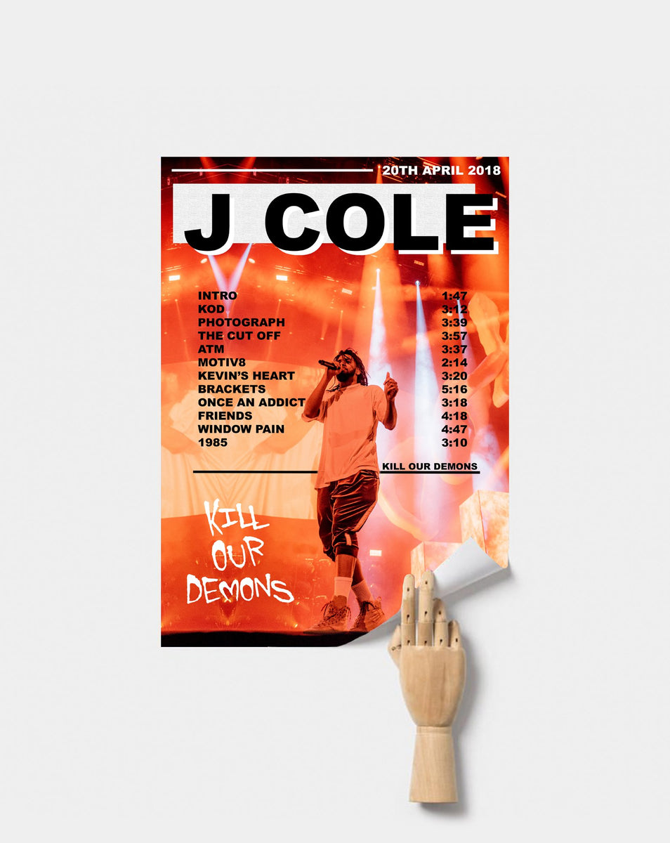 J Cole Kill Our Demons [KOD] Premium Music Poster – Postered